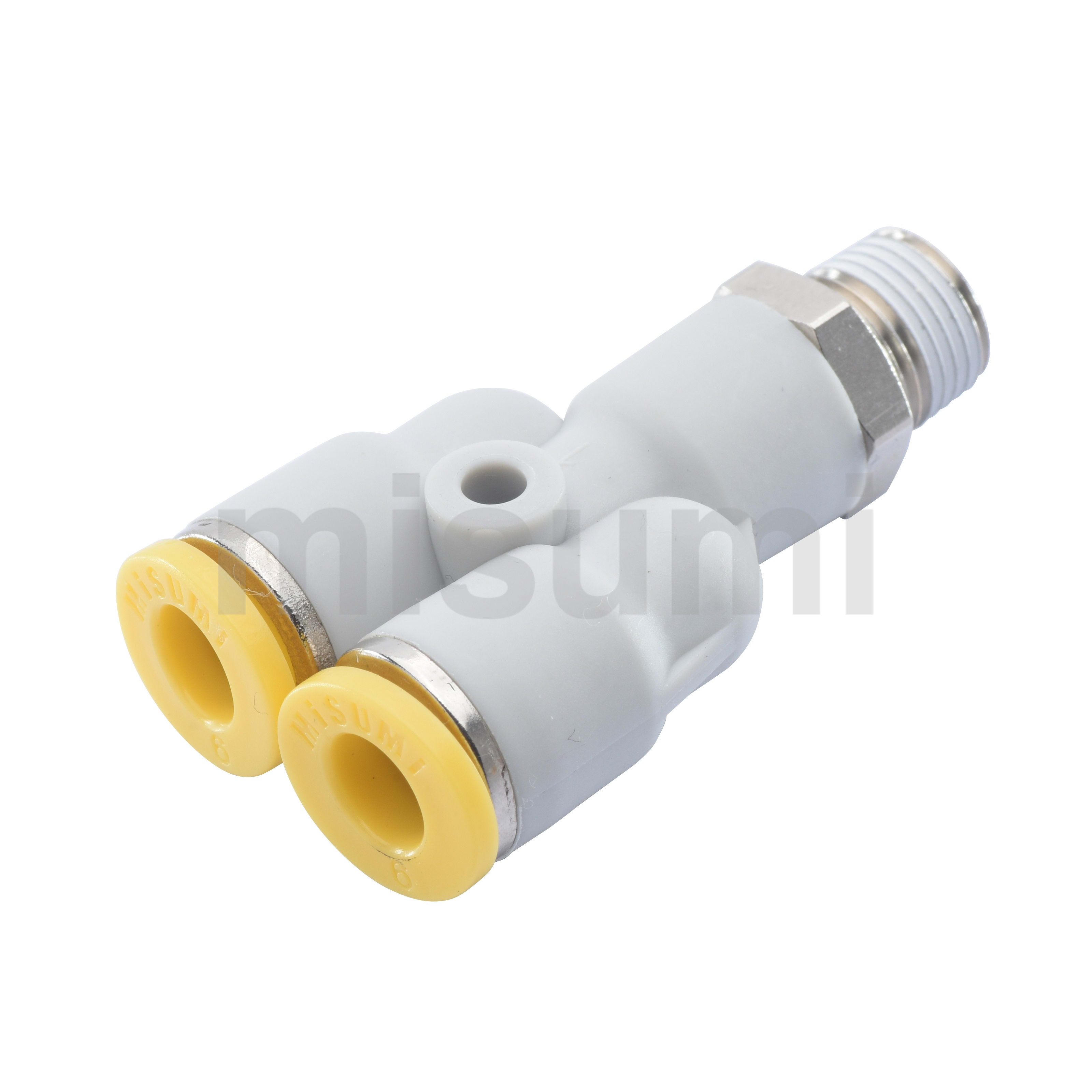 E-PACK-MPX10-2 | 【エコノミーシリーズ】 ワンタッチ継手 Y形 おねじ（1個あたり138円～） ｴｺﾉﾐｰｼﾘｰｽﾞ_ﾂｷﾞﾃ | ミスミ | MISUMI(ミスミ)