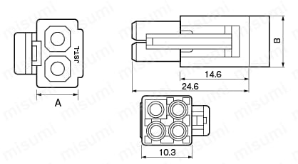 ELP-02V-50PS | ELコネクタ ソケットハウジング | ミスミ | MISUMI(ミスミ)