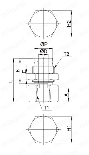 ワンタッチ継手 PMF | CDC | MISUMI(ミスミ)