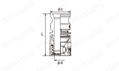 食品・飲料・薬品等の機器及び設備配管用 トヨコネクタ TC6-ESN型 | トヨックス | MISUMI(ミスミ)