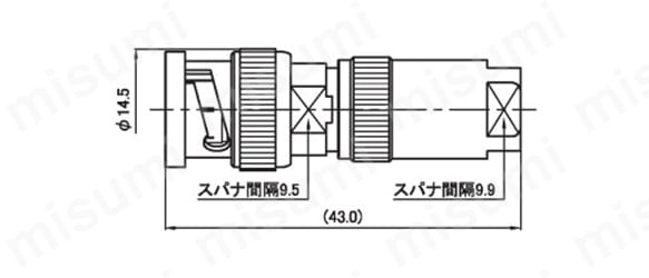 BNCP-58/U | BNCコネクタ ケーブル用プラグ | トーコネ | MISUMI(ミスミ)