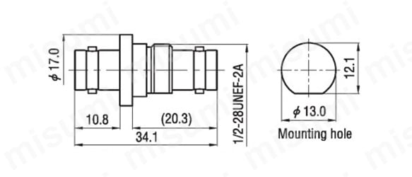 BNC-BA-323 | BNCコネクタ 絶縁形レセプタクル | トーコネ | MISUMI(ミスミ)