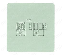 丸型コネクタ 多極丸型コネクタ R03シリーズ | 多治見無線電機 | MISUMI(ミスミ)