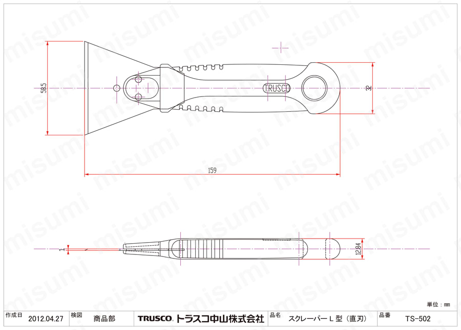 スクレーパー TS | トラスコ中山 | MISUMI(ミスミ)