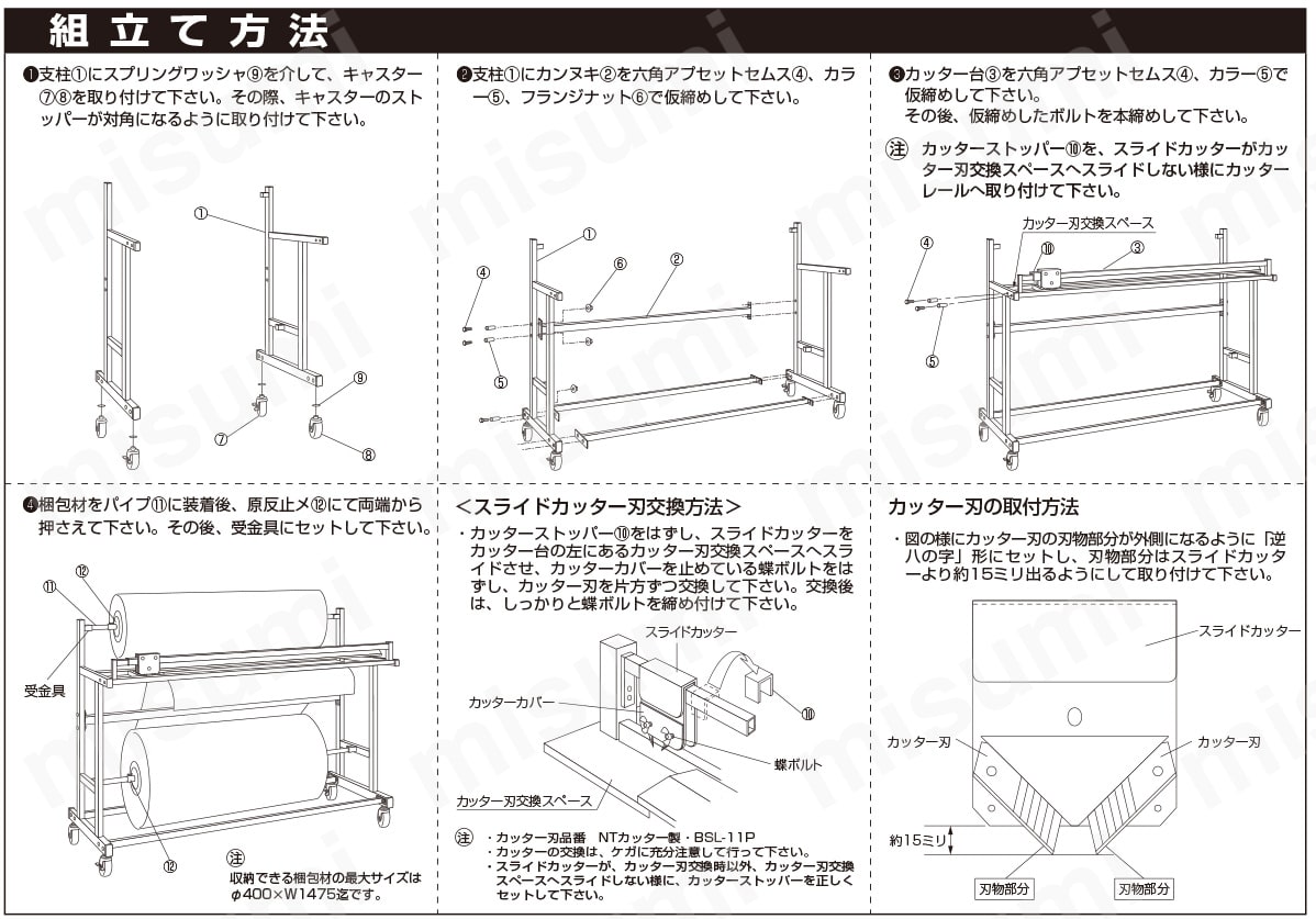 RSY-1700 | ロールスタンド横型 | サカエ | MISUMI(ミスミ)