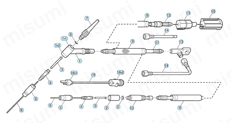 H64B04 | TIGトーチ AWP-17用（150A・空冷） | ダイヘン | MISUMI(ミスミ)