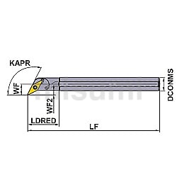 S-SVPB-C 小物部品加工用ボーリングバー VBインサート対応 | 三菱マテリアル | MISUMI(ミスミ)