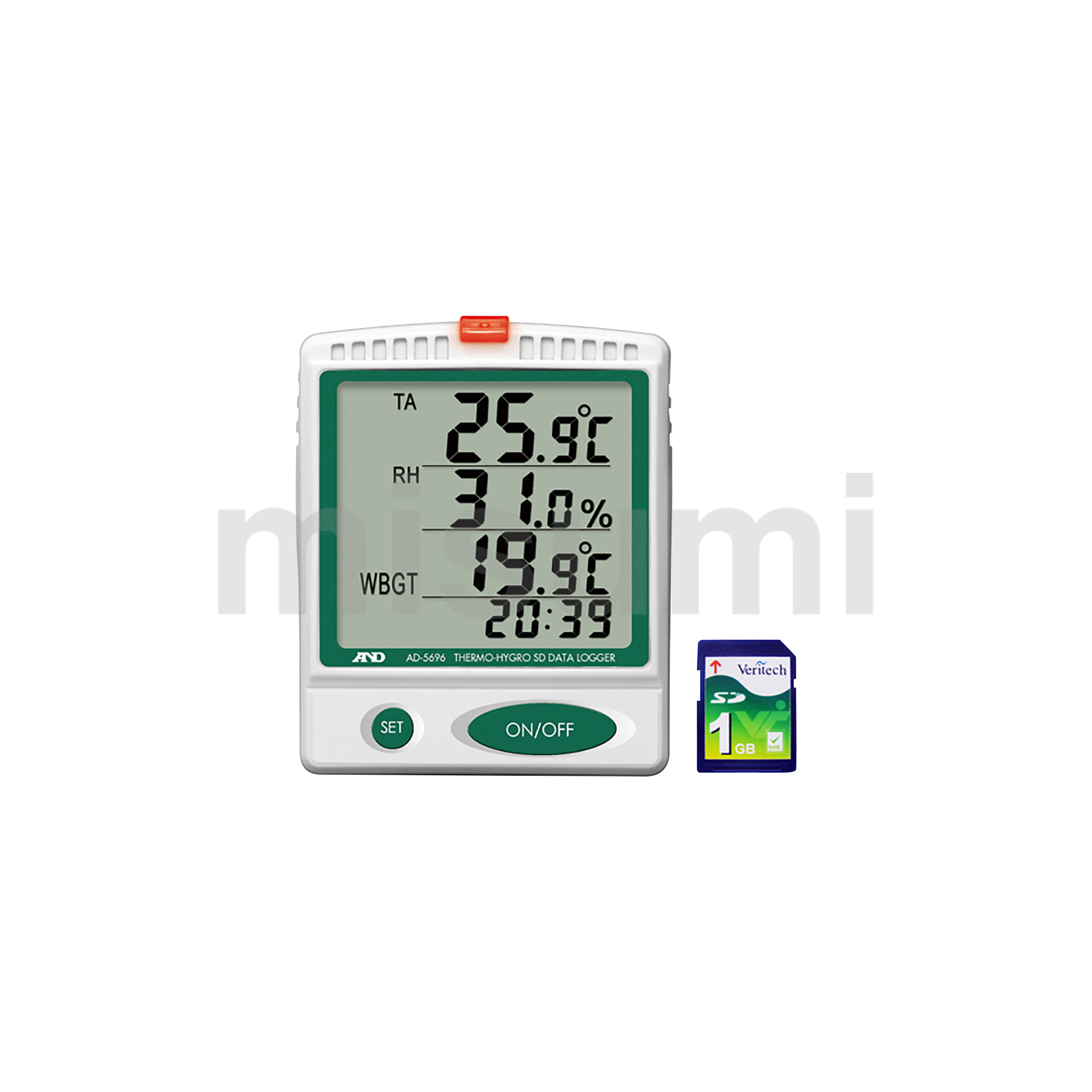 デジタル温湿度SDデータロガー 校正証明書付 AD5696 | アズワン | MISUMI(ミスミ)