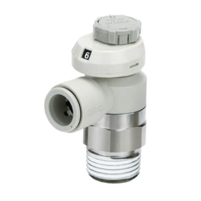 AS1201F-M5-06A | ワンタッチ管継手付スピードコントローラ プッシュロック式 エルボタイプ／ユニバーサルタイプ ASシリーズ | SMC | MISUMI-VONA【ミスミ】