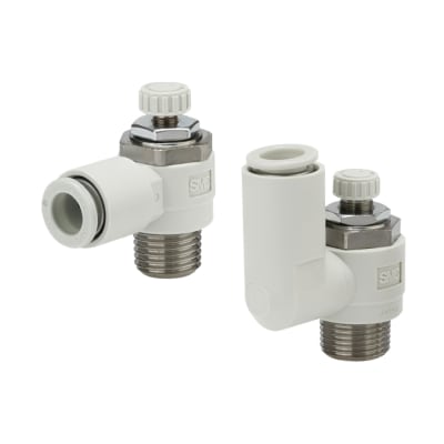 AS1201F-M5-06A | ワンタッチ管継手付スピードコントローラ プッシュロック式 エルボタイプ／ユニバーサルタイプ ASシリーズ | SMC | MISUMI-VONA【ミスミ】